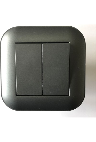 Çağatay Elektrik Çağatayelektrik Ovivo Loft Füme Komütatör (Ikili Anahtar) Mekanizma+Çerçeve