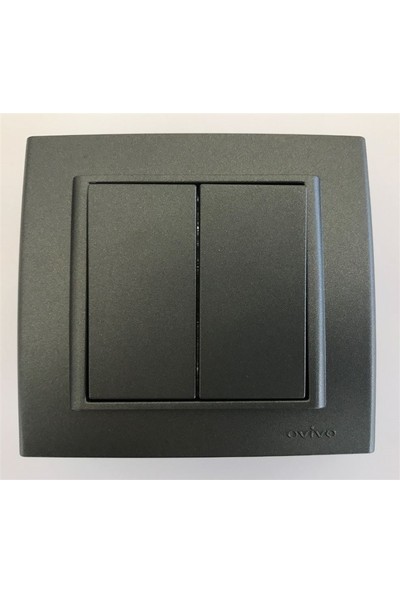 Çağatay Elektrik Çağatayelektrik Ovivo Mina Füme Komütatör (Ikili Anahtar) Mekanizma+Çerçeve Çağatay Elektrik Çağatayelektrik Ovivo Mina Füme Komütatör (Ikili Anahtar) Mekanizma+Çerçeve