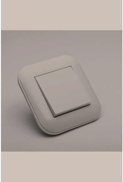 Çağatay Elektrik Çağatayelektrik Ovivo Loft Krem Anahtar Mekanizma+Çerçeve