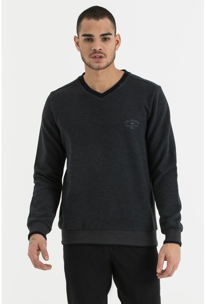 Lee Cooper Newdwade Erkek V Yaka Sweatshirt