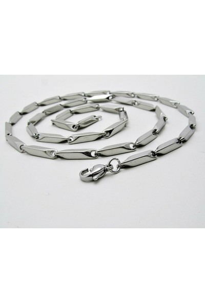 Aliden Erkek Çelik Kolye Küp Üçgen Model Zincir Aliden Erkek Çelik Kolye Küp Üçgen Model Zincir