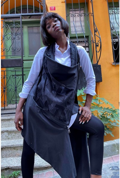 Kadın Özel Tasarım Fermuarlı Hırka