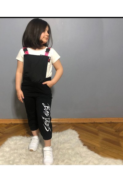 Style Naz Stylenaz Kızçocuk Siyah Tulum