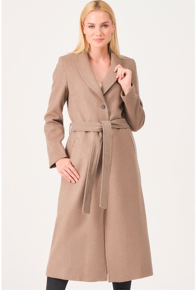 Dewberry Z6681 Kadın Palto-Vizon