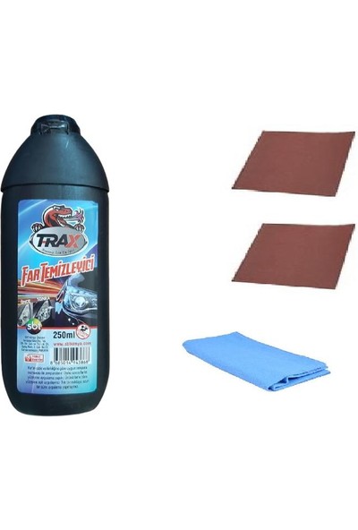 Carvonn Trax Far Temizleme Seti 2 Ad Zımpara 1 Ad Bez*