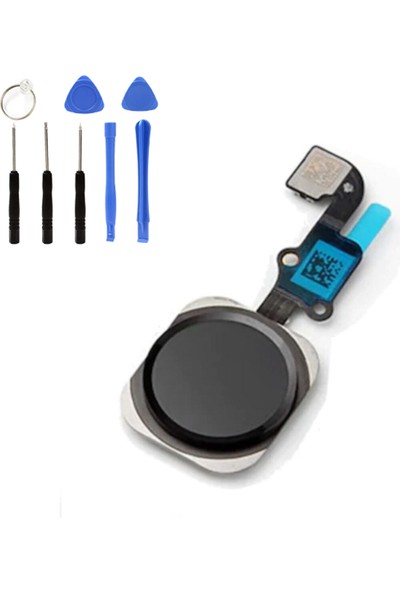 Telefon Kulübesi IPhone 6g Plus Home Tuş Bordu + Tamir Seti Siyah