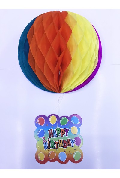 ERPA ToysShop Kağıt Süs Happy Birthday Dekor 55 cm ERPA ToysShop Kağıt Süs Happy Birthday Dekor 55 cm