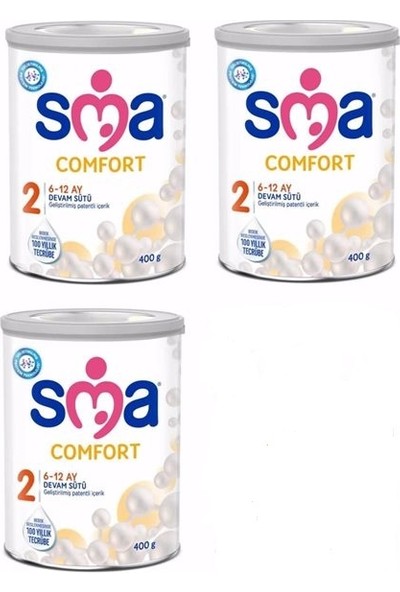 Sma Comfort 2 Devam Sütü 400 gr 3'lü Avantaj Paketi Sma Comfort 2 Devam Sütü 400 gr 3'lü Avantaj Paketi