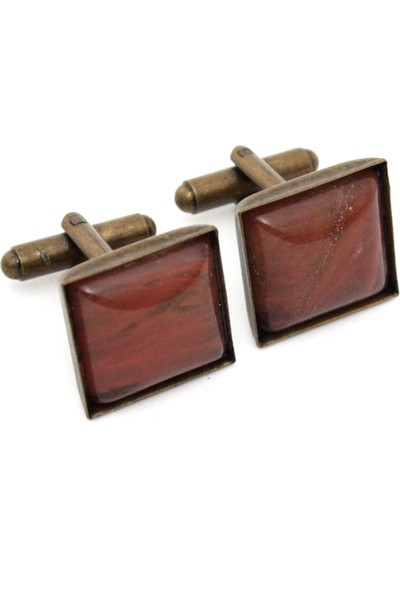 Blora Bronz Kırmızı Beyaz Kol Düğmesi Blora Bronz Kırmızı Beyaz Kol Düğmesi