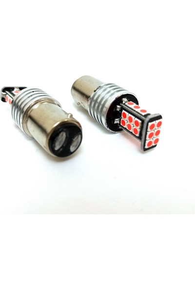 Techmaster 1157 P21W 24 LED Stop Lambası Güçlü LED Işık Çift Duy 2 Adet Techmaster 1157 P21W 24 LED Stop Lambası Güçlü LED Işık Çift Duy 2 Adet