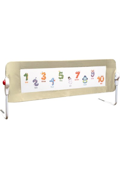 Aybaby Bee Yatak Koruma Bariyeri Sayı Desenli 120 cm - Bej Aybaby Bee Yatak Koruma Bariyeri Sayı Desenli 120 cm - Bej