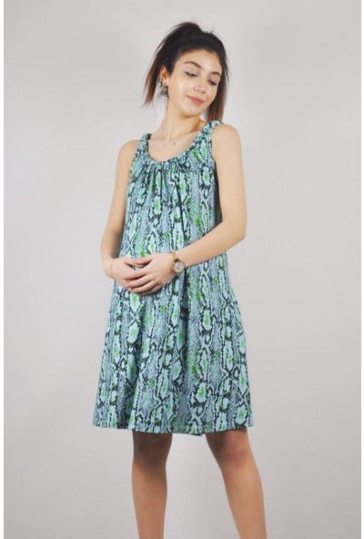 Merliyn Örgü Yaka Askılı Elbise MR-284