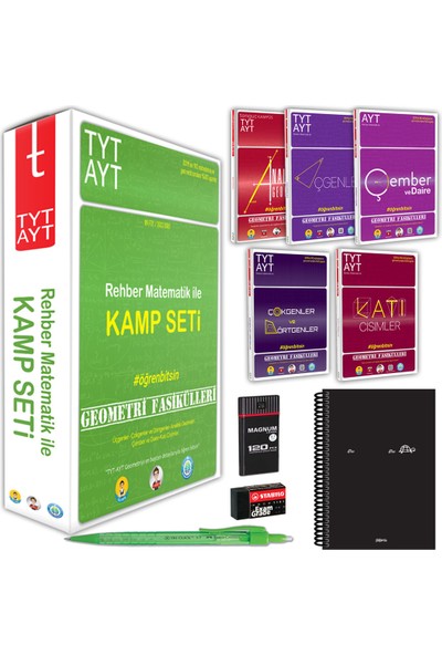 Tonguç Akademi Rehber Matematikle Kamp Seti - TYT-AYT Geometri Fasikülleri Seti Tonguç Akademi Rehber Matematikle Kamp Seti - TYT-AYT Geometri Fasikülleri Seti