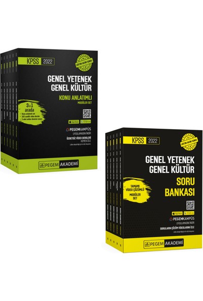 Pegem Akademi Yayıncılık 2022 KPSS Genel Yetenek Genel Kültür Kazandıran Modüler Tam Set - 11 Kitap Pegem Akademi Yayıncılık 2022 KPSS Genel Yetenek Genel Kültür Kazandıran Modüler Tam Set - 11 Kitap