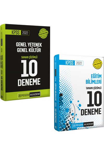Pegem Akademi Yayıncılık 2022 KPSS Kazandıran Deneme Seti Pegem Akademi Yayıncılık 2022 KPSS Kazandıran Deneme Seti