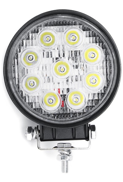 Techmaster 9 LED 27W Off Road Gündüz Farı Sis Çalışma Lambası Yuvarlak Ince Techmaster 9 LED 27W Off Road Gündüz Farı Sis Çalışma Lambası Yuvarlak Ince