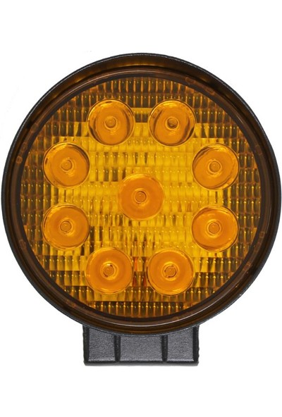 Techmaster 9 LED 27W Off Road Gündüz Sis Farı Lambası Yuvarlak Kalın Sarı Işık Techmaster 9 LED 27W Off Road Gündüz Sis Farı Lambası Yuvarlak Kalın Sarı Işık