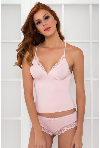 Pierre Cardin Dantelli Penye Atlet Külot / Kaşkorse Set - 396 Pierre Cardin Dantelli Penye Atlet Külot / Kaşkorse Set - 396