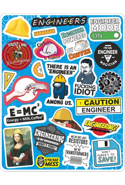 Stickermess Mühendislik Pano Sticker 20 x 25 cm Stickermess Mühendislik Pano Sticker 20 x 25 cm