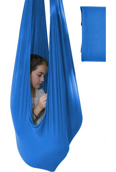 Bundera Yoga Swing Salıncak Duyusal Salıncak Çocuk Aktivite Gelişim Salıncağı Mavi