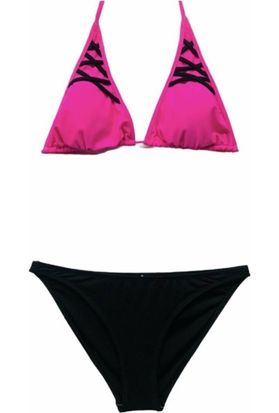 Armes Pembe Siyah Bikini Takım