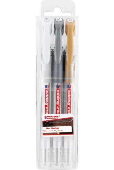 Edding Crystaljelly Poşet Metalik+Beyaz+Altın 3'lü Edding Crystaljelly Poşet Metalik+Beyaz+Altın 3'lü