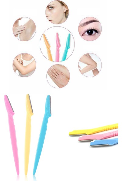 Turkish A2Z 1 Paket 3'lü Kaş Usturası Vücut ve Kaş Jileti (3 Adet) Turkish A2Z 1 Paket 3'lü Kaş Usturası Vücut ve Kaş Jileti (3 Adet)