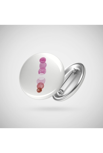 Fizello Lesbian Pride Bubbles Rozet Fizello Lesbian Pride Bubbles Rozet