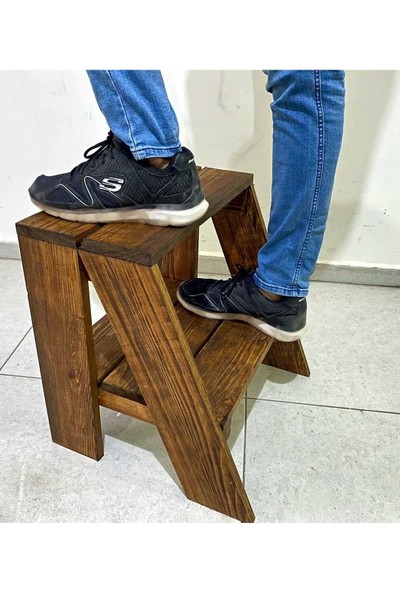 Olgun Home Ahşap Tabure Basamaklı Merdiven Yükseltici Dayanıklı Tabure Olgun Home Ahşap Tabure Basamaklı Merdiven Yükseltici Dayanıklı Tabure