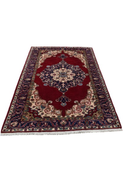 Zehra Abla Halı El Dokuma Nadir Sümerbank Bordo Yün Halı