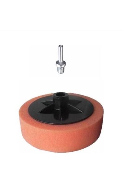 Rekotools Rekotools- Pasta Cila Polisaj Süngeri 150 mm M14 Turuncu+ Matkap Aparatı