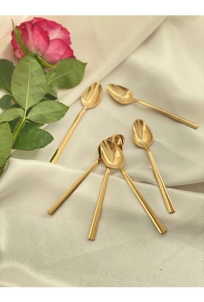 Titanyum Gold Çay Kaşığı 6 Adet