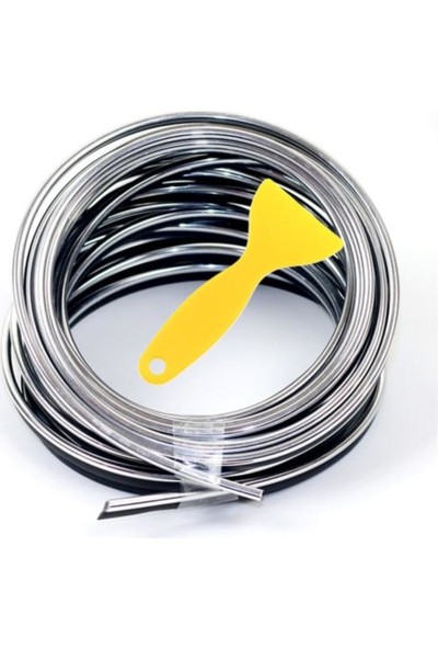 Techmaster Trim Fitilli Yeni Araç Içi Ip Şerit Balık Sırtı Nikelajlı 5 Metre Gümüş Techmaster Trim Fitilli Yeni Araç Içi Ip Şerit Balık Sırtı Nikelajlı 5 Metre Gümüş