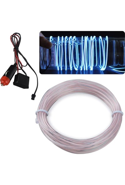 Techmaster Araç Içi Torpido Şerit Ledi Renkli Ip Neon LED 2 Metre Beyaz Techmaster Araç Içi Torpido Şerit Ledi Renkli Ip Neon LED 2 Metre Beyaz