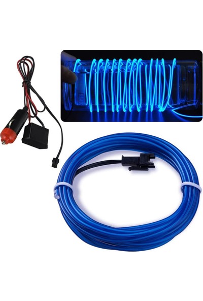 Techmaster Araç Içi Torpido Şerit Ledi Renkli Ip Neon LED 5 Metre Mavi Techmaster Araç Içi Torpido Şerit Ledi Renkli Ip Neon LED 5 Metre Mavi