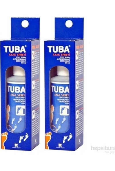 Tuba Ayak Spreyi 100 ml 2 Adet Tuba Ayak Spreyi 100 ml 2 Adet