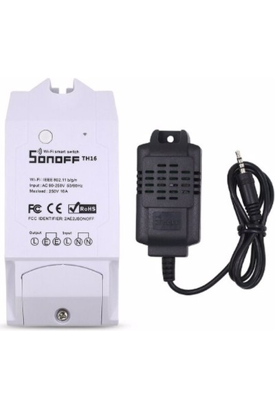 Sonoff Th 16+Sİ7021 Wifi Destekli Akıllı Nem Sensörü