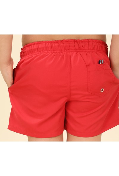 The Fons TF027C Kırmızı Erkek Çocuk Mayo Şort