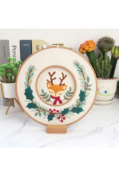 Ozan Tuhafiye Kasnaklı Goblen Etamin Nakış Işleme Seti 20X20 cm 511359 Ozan Tuhafiye Kasnaklı Goblen Etamin Nakış Işleme Seti 20X20 cm 511359