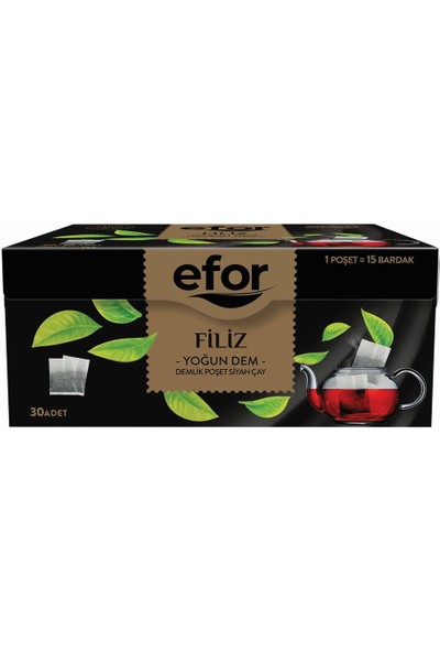 Efor Filiz Demlik Poşet Çay 15GrX30 Lu Efor Filiz Demlik Poşet Çay 15GrX30 Lu