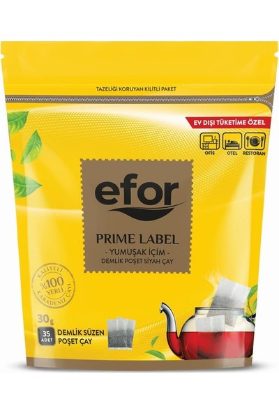 Efor Prime Label Jumbo Demlik Poşet Çay 30Gr 35 Li Efor Prime Label Jumbo Demlik Poşet Çay 30Gr 35 Li