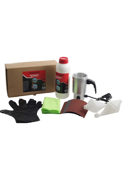 Kraftech Buharlı Araba Far Temizleme Far Parlatma Seti