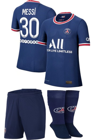 Çocuk Messi Psg Forma+Şort+Çorap Set Çocuk Messi Psg Forma+Şort+Çorap Set