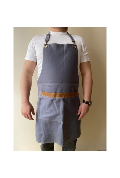 Garson Aşçı Şef Iş Servis Önlüğü Boydan Askılı Kot Model Garson Aşçı Şef Iş Servis Önlüğü Boydan Askılı Kot Model