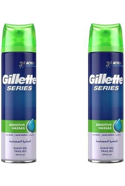 Gillette Traş Jeli Hassas Ciltler ( 2 Adet ) Gillette Traş Jeli Hassas Ciltler ( 2 Adet )