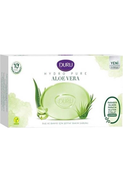 Duru Hydro Pure Aloe Vera 3X150GR Duru Hydro Pure Aloe Vera 3X150GR