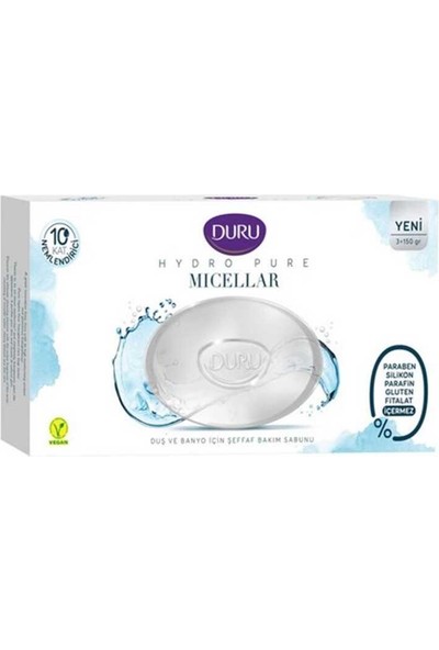 Duru Hydro Pure Micellar 3X150GR Duru Hydro Pure Micellar 3X150GR