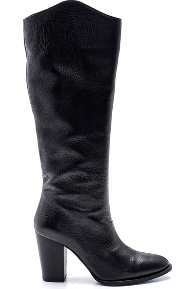Derimod Kadın Deri Topuklu Çizme Derimod Kadın Deri Topuklu Çizme