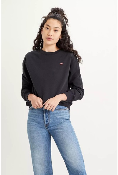 Levi's Logolu % 100 Pamuk Bisiklet Yaka Relaxed Fit Sweat Kadın Sweat 24688 Levi's Logolu % 100 Pamuk Bisiklet Yaka Relaxed Fit Sweat Kadın Sweat 24688