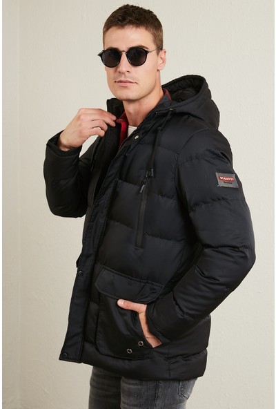 Buratti Slim Fit Kapüşonlu Cepli % 100 Pamuk Mont Erkek Mont 5712069 Buratti Slim Fit Kapüşonlu Cepli % 100 Pamuk Mont Erkek Mont 5712069
